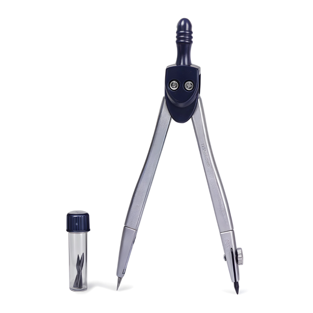 Compasso De Precisão Escolar Metálico Técnico Com Refil | Shopee Brasil