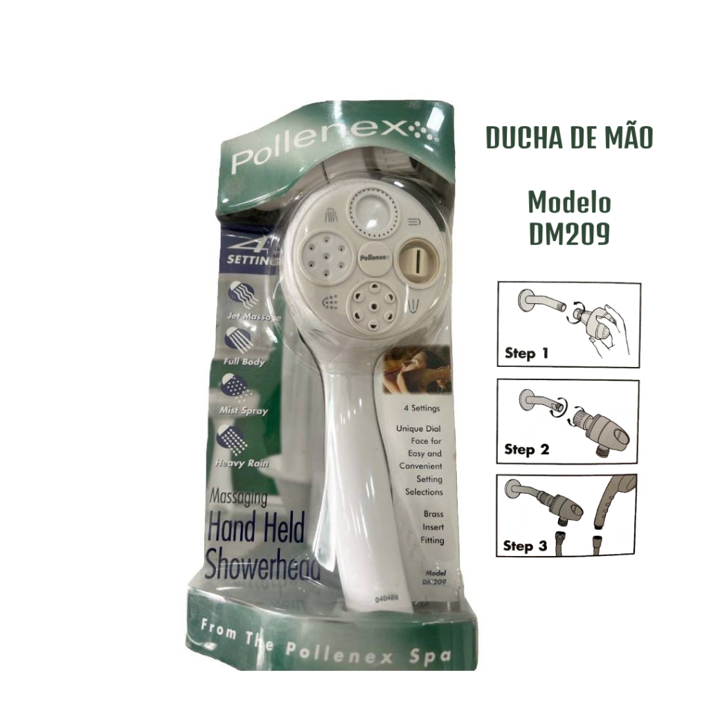 DUCHA DE MÃO PARA BANHO SPA POLLENEX GÁS OU ENERGIA SOLAR (NÃO É ...