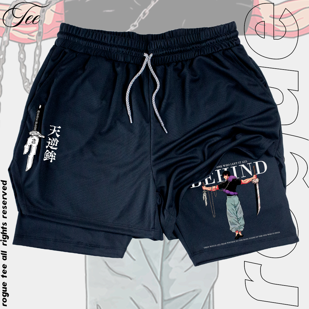 Short Academia Dry Fit Toji Fushiguro Inverted Behind Jujutsu Kaisen ...