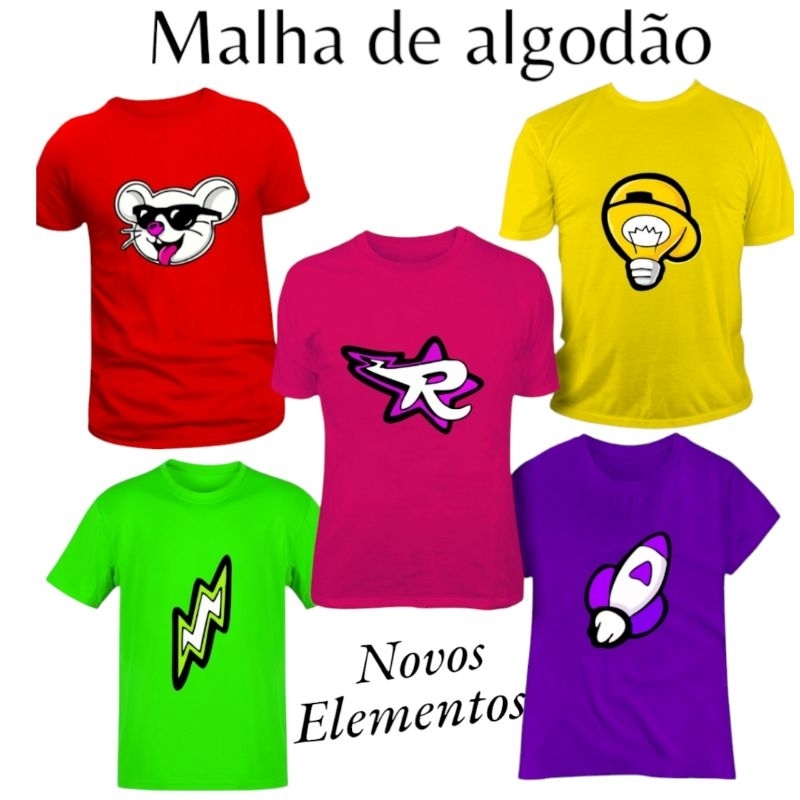 camiseta grupo DOS ROSAS 100% algodão . Emilly Vick , Katlen, Void , Leozinho ( Novos Elementos ...