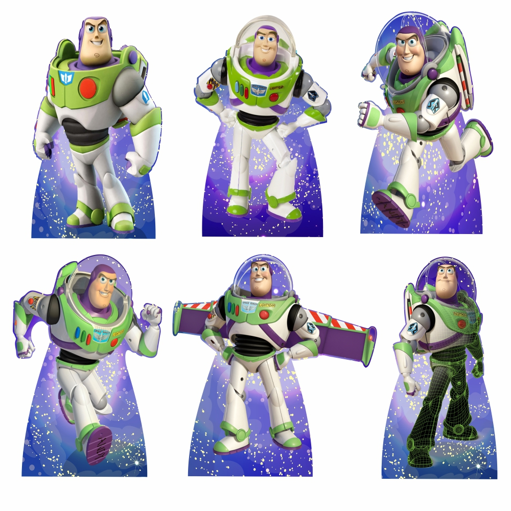 Buzz Lightyear kit com 6 totens de 20cm Decoração De Festa Temática ...