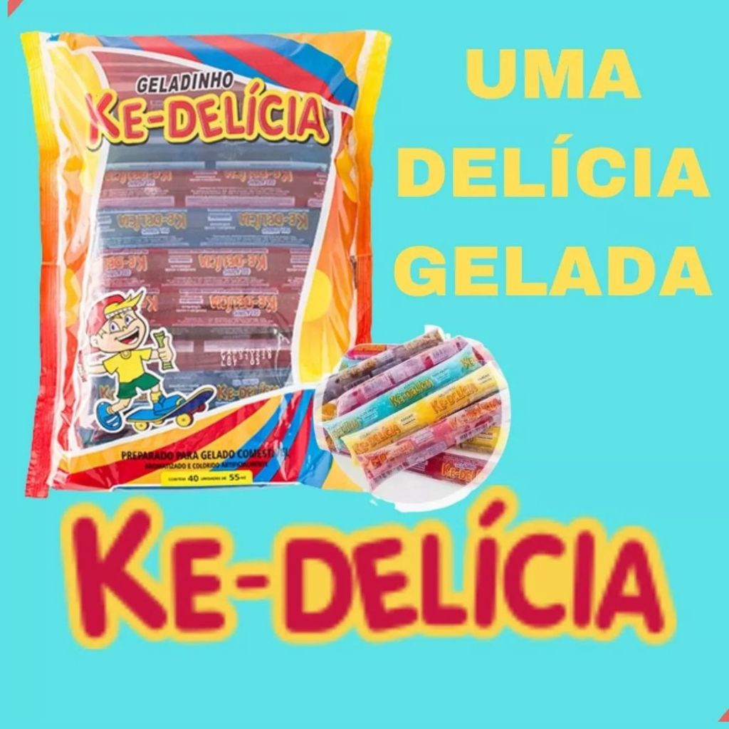 Geladinho Americano Ke-Delicia Sacolé Chup Chup Gelinho 120 Unidades ...