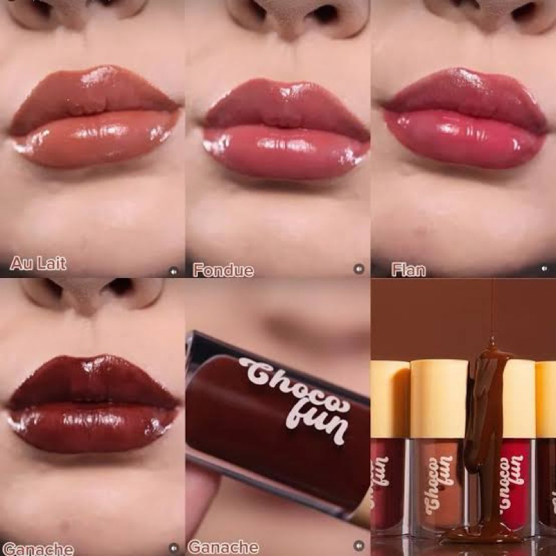 Gloss Labial Tint Cream Choco Fun - Fenzza | Shopee Brasil