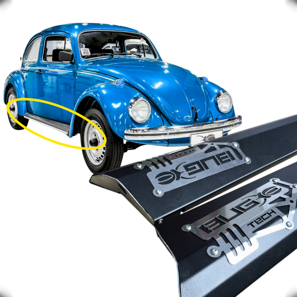 Par de Estribos Pretos para Fusca 1971 a 1991 - Aço Reforçado, Alta ...