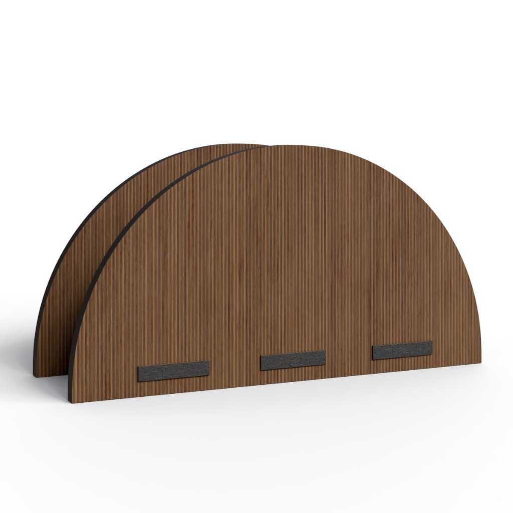 Kit Porta Guardanapo Decorativo Meia Lua Em Madeira Mdf Decoração De ...