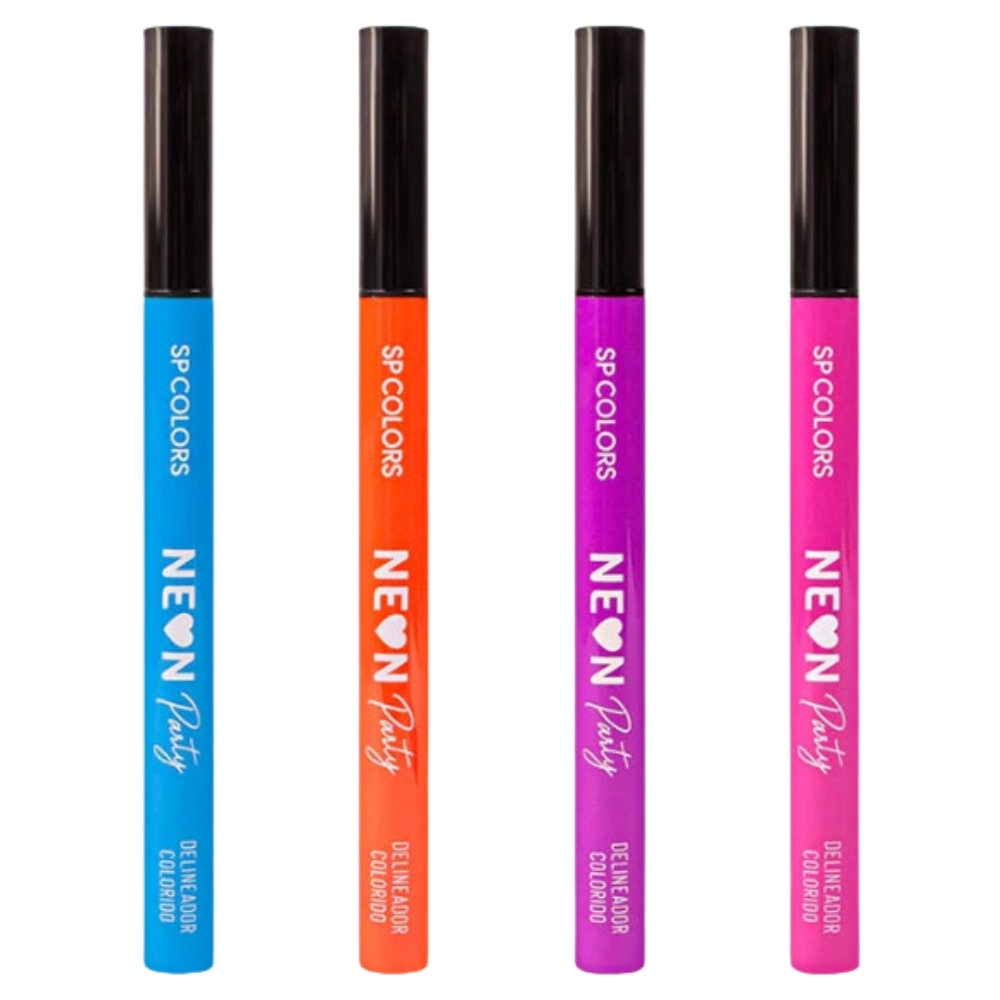 Kit Delineador Colorido C/4 Unidades Spcolors - SP375 | Shopee Brasil