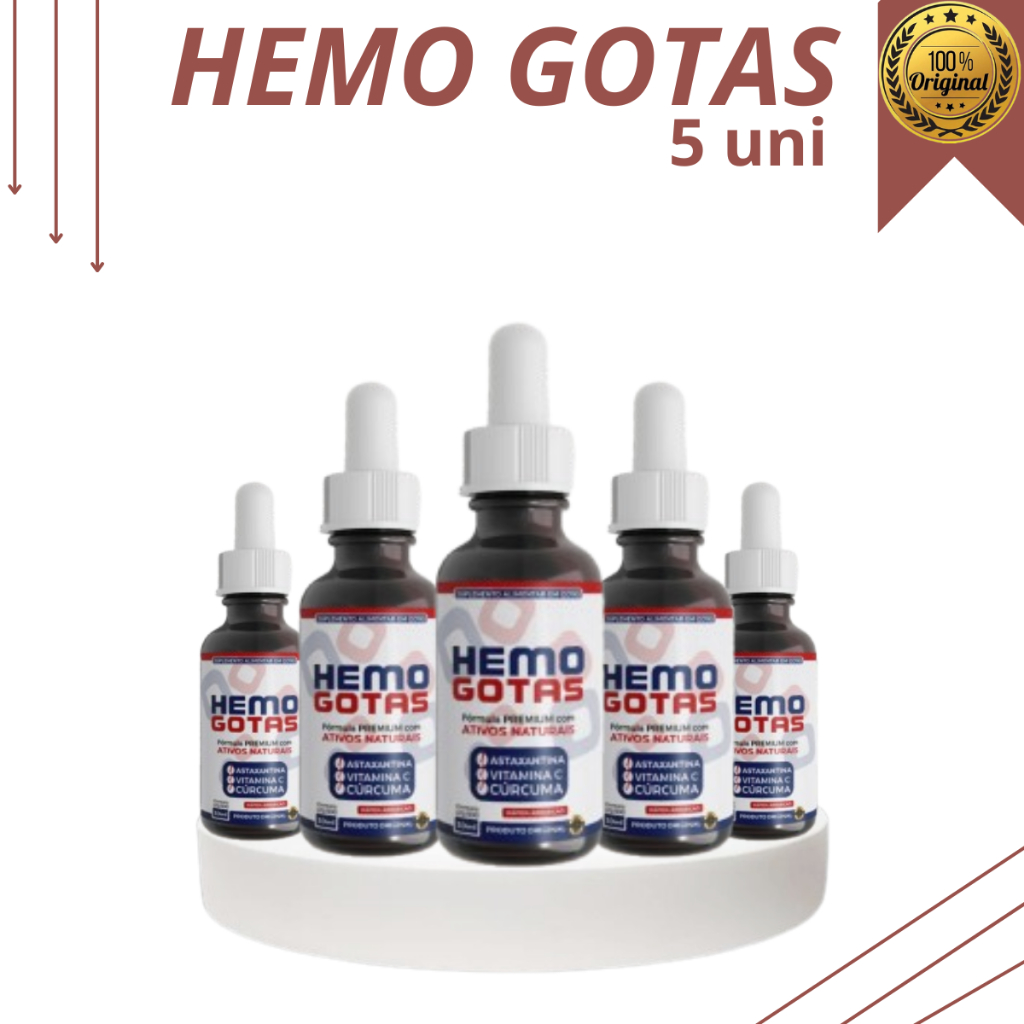 5 Hemo Gotas Original Super Potente | Shopee Brasil
