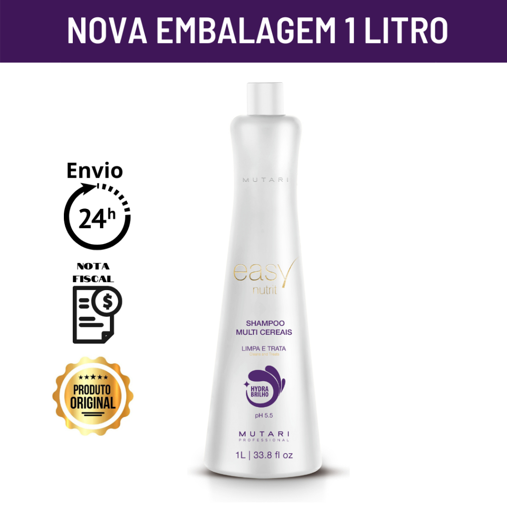 Shampoo Mutari Multi Cereais 1L | Shopee Brasil