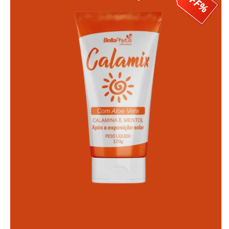 PÓS SOL LOÇÃO COM CALAMINA, MENTOL E ALOE VERA CALAMIX 120g | Shopee Brasil