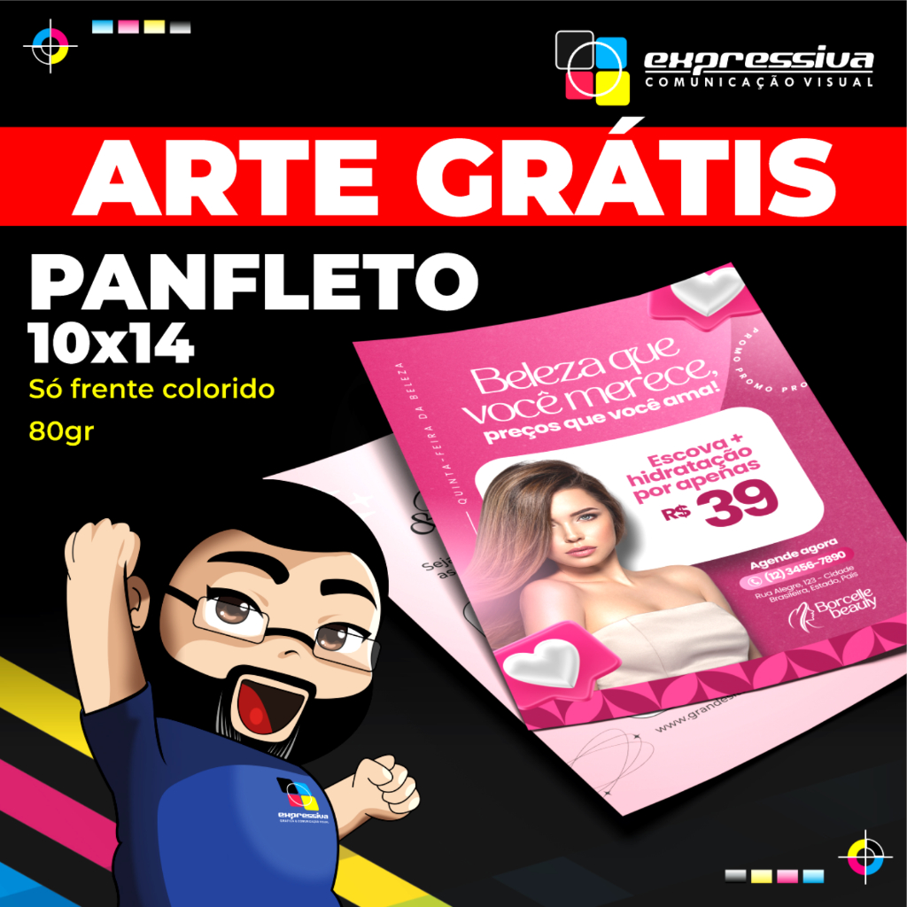 Panfletos/Folder/Flyers 10x14cm - couchê 80g | Shopee Brasil