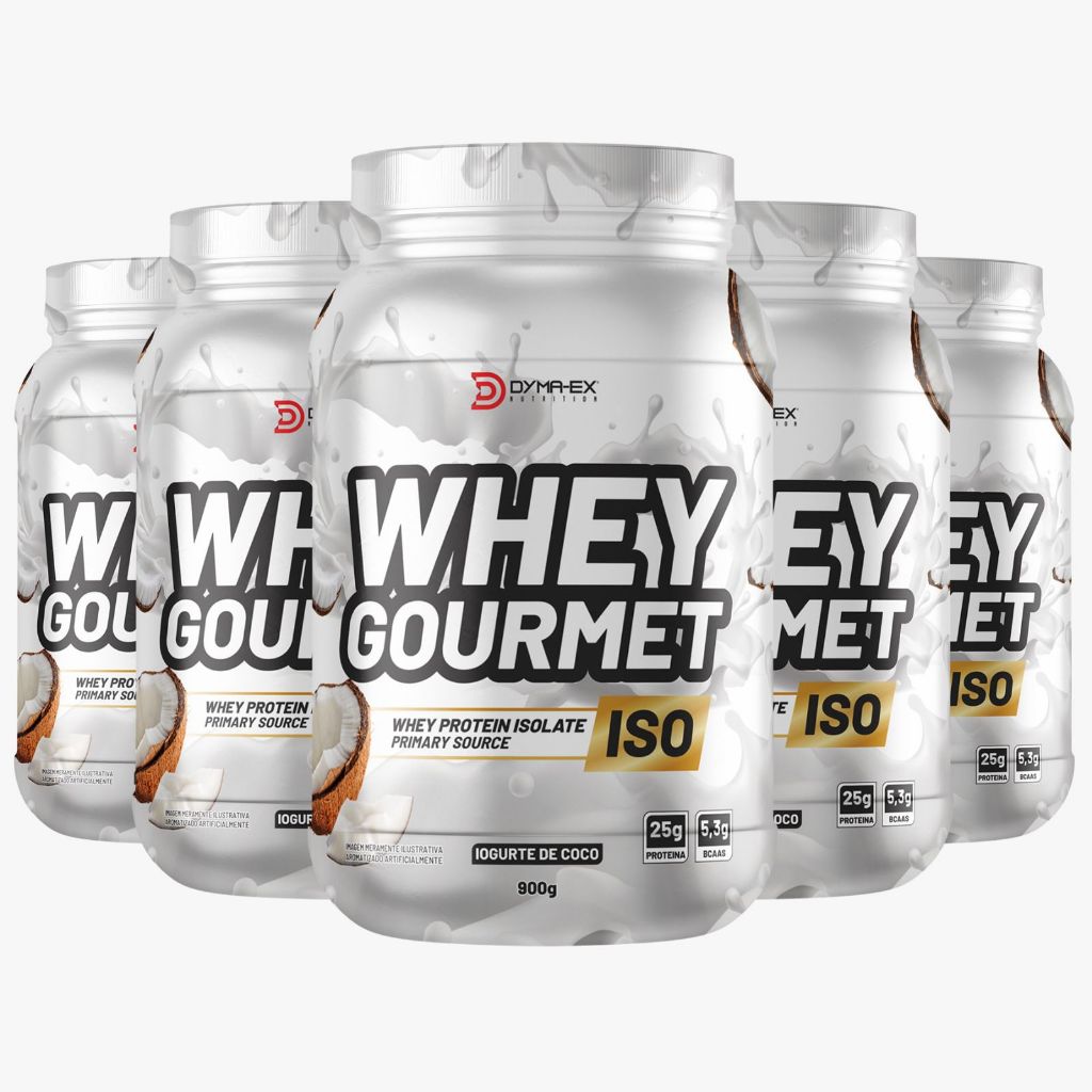 Kit 11 Whey Protein Isolado Gourmet Nutrition 900g | Shopee Brasil