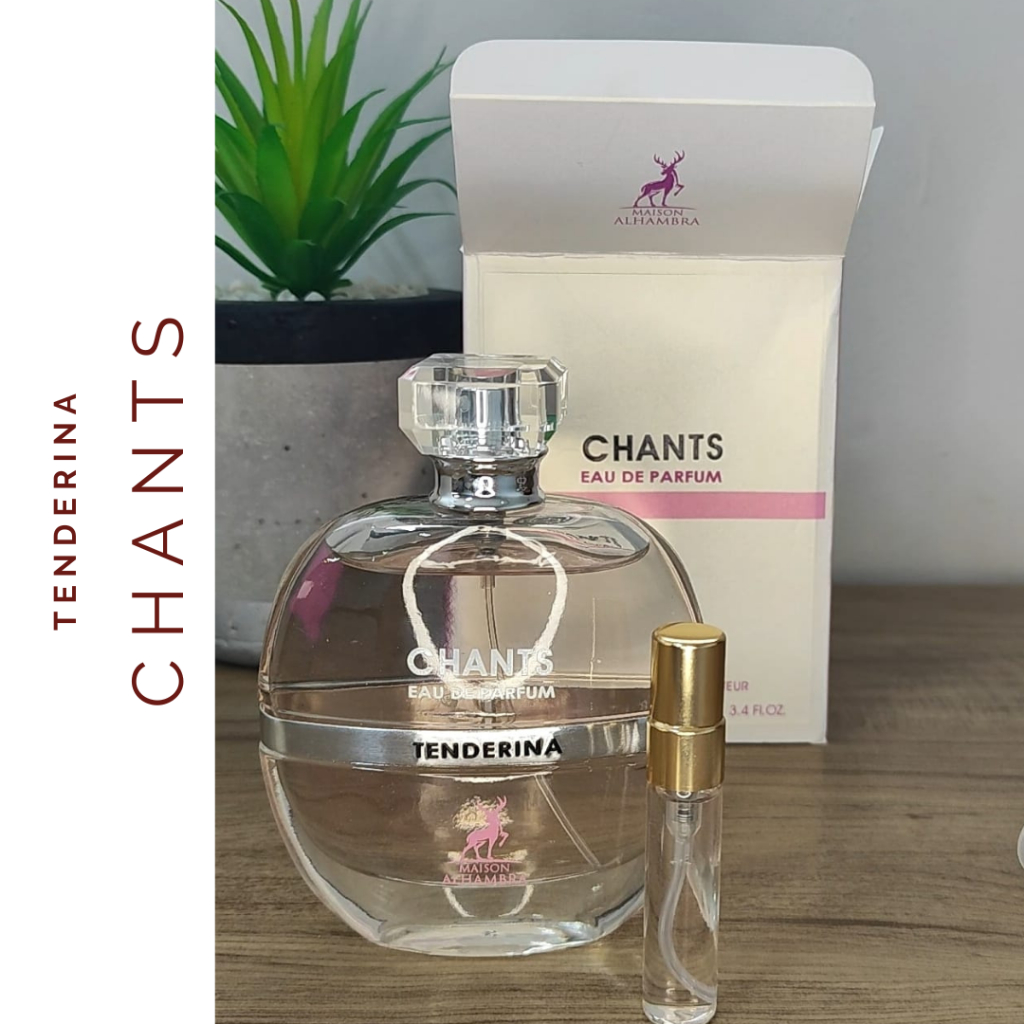 Chants Tenderina Perfume Feminino Importado 02/05/10 ml | Shopee Brasil