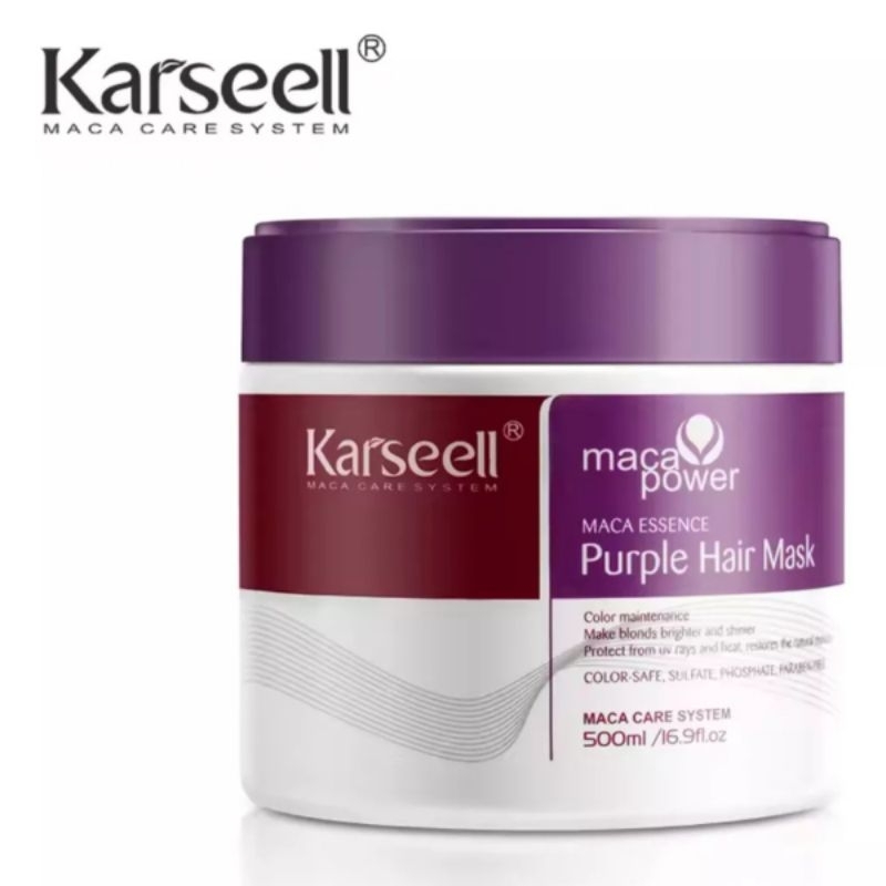 Máscara Karseell Matizadora Macca Powe Roxa Hidratação e Neutralização ...