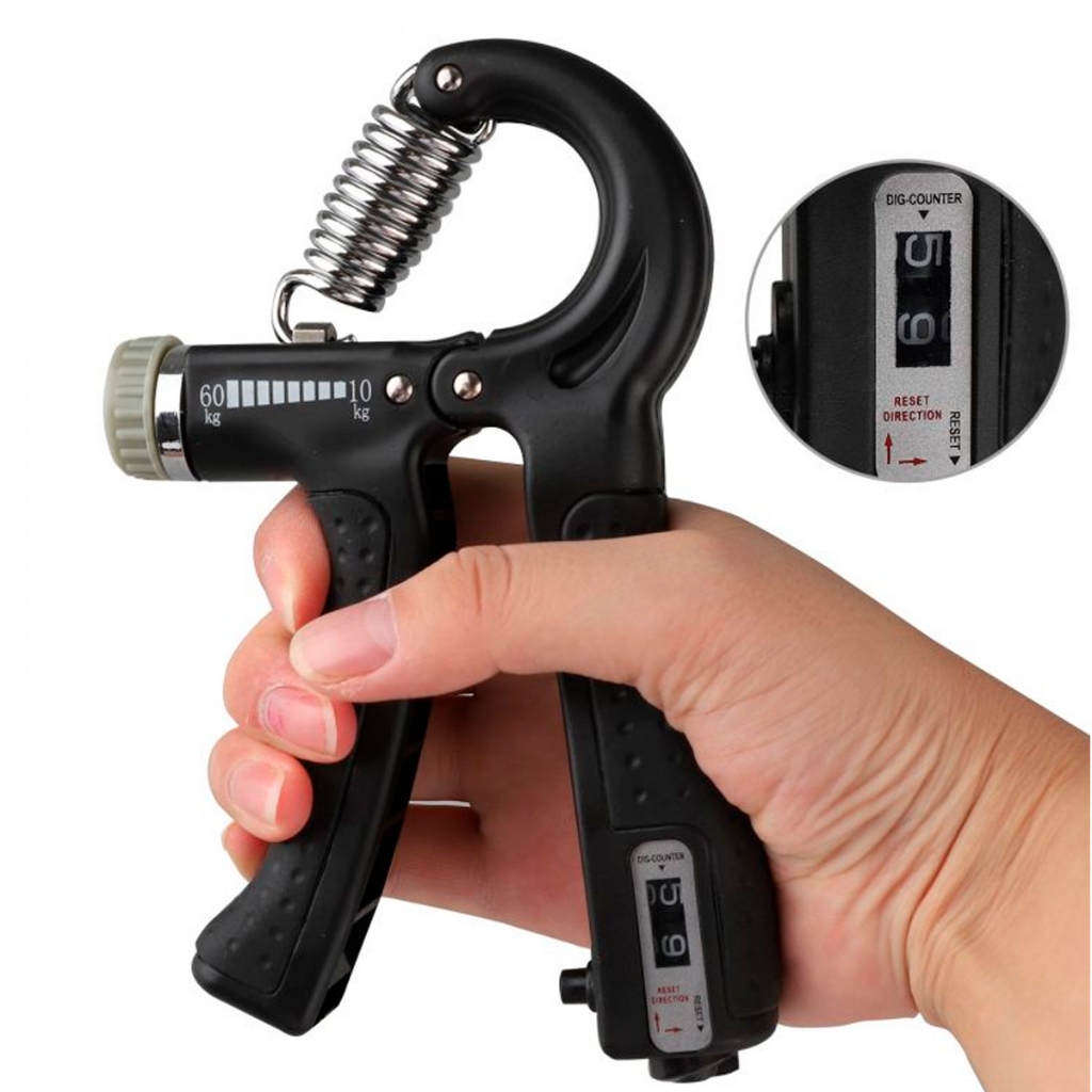 Hand Grip Flexor De Punho Exercício Para Mãos Ajustável Mola 60 Kg ...
