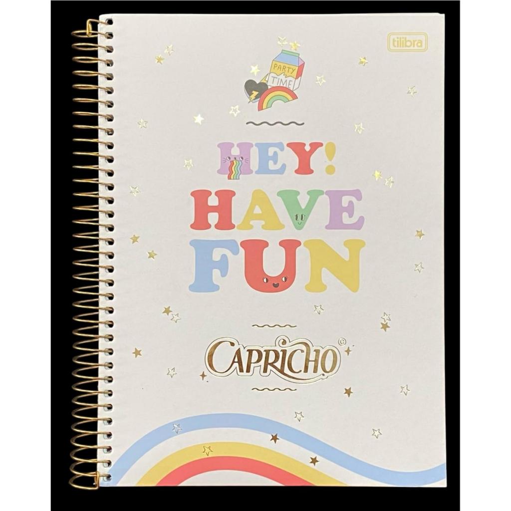 Caderno Tilibra Capricho 10 Matérias 160 folhas | Shopee Brasil