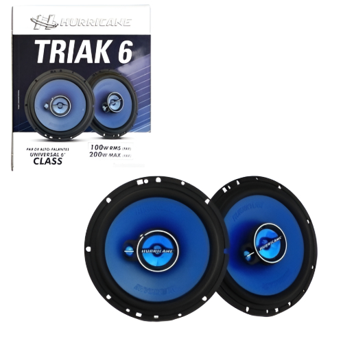 Alto-Falante Hurricane Triak 6” 100W RMS 3 Vias | Shopee Brasil