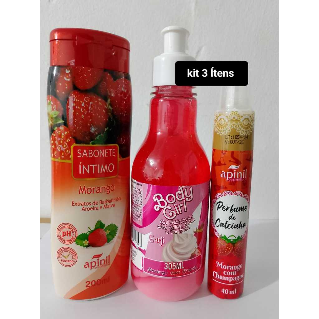 Kit Sensual Body Girl Beijável Garji+Perfume de Calcinha+Sabonete ...