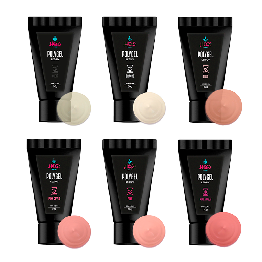 Polygel Hqz 30g - contrução de unhas poligel Hqz Nails a sua escolha ...