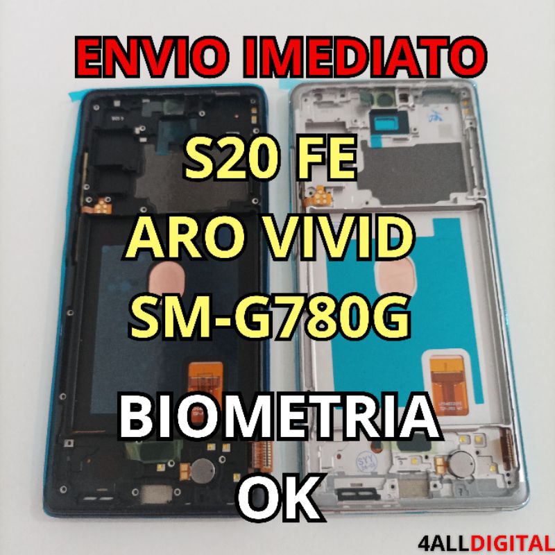 DISPLAY TELA LCD FRONTAL SAMSUNG Galaxy S20 FE ARO VIVID SM-G780G ...