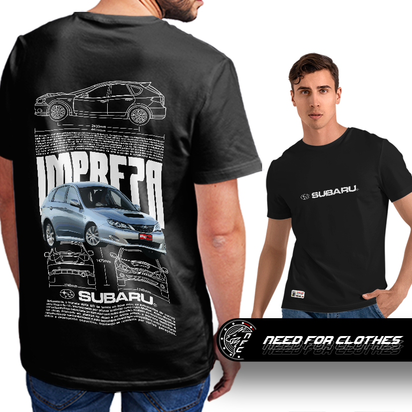 Camiseta Subaru Impreza WRX 2009, Hatch AWD, Boxer Turbo, Rally DNA ...