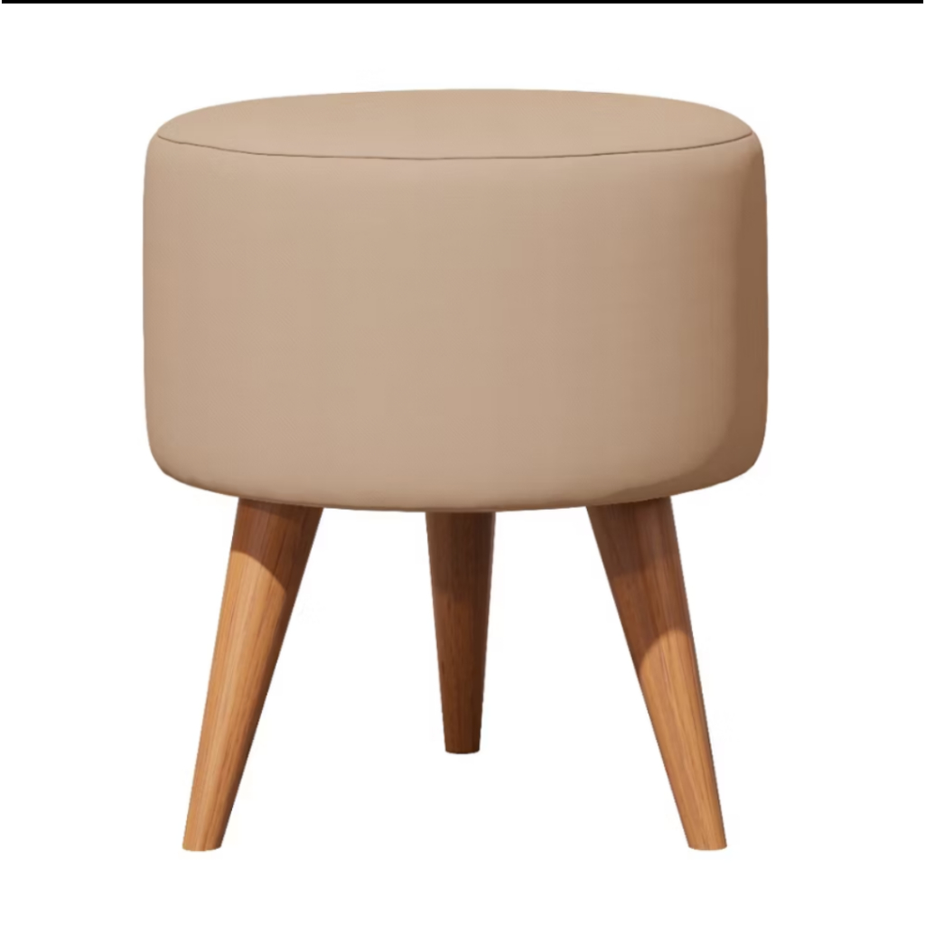 Pufe redondo liso com pés palito | Shopee Brasil