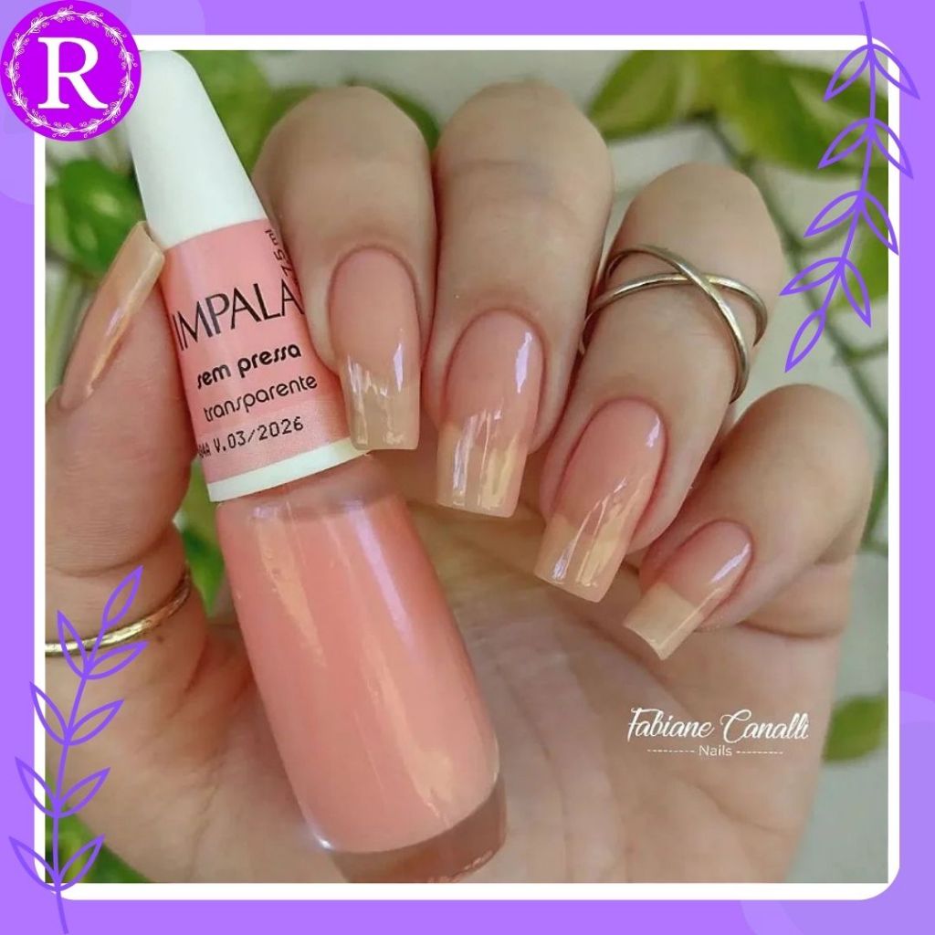 Esmalte Impala Sem Pressa Coleção A Cor Da Sua Moda Transparente 7,5ml ...