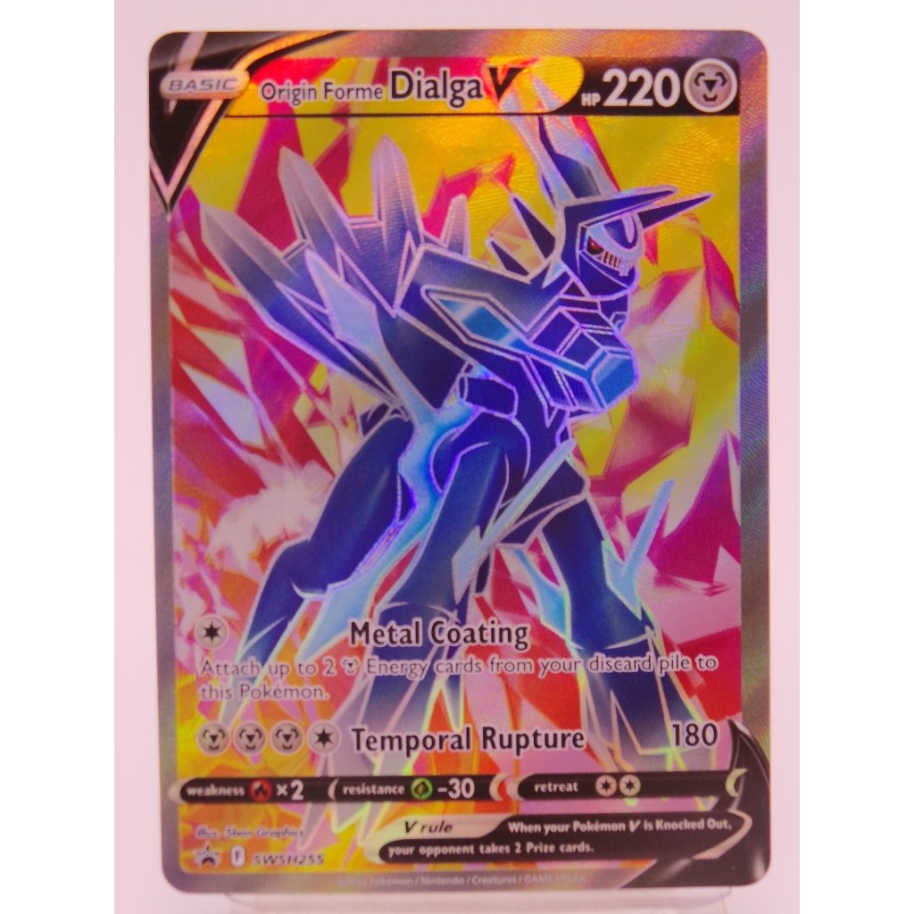 Carta Pokémon Origin Forme Dialga V Full Art Inglês Original Nova ...