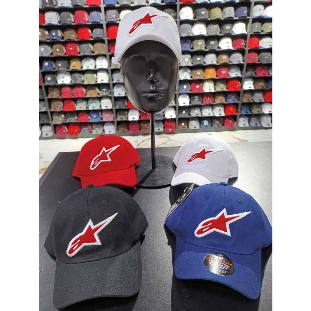 bone chapeu alpinestar aba curva fitao dad hat fivelinha | Shopee Brasil