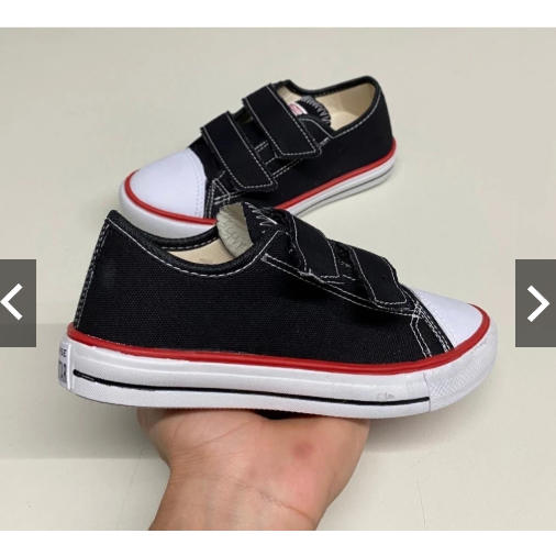 Tênis Infantil Velcro Star Hight Colors Canvas All Diversão | Shopee Brasil