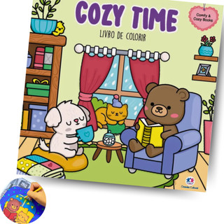 Comfy & Cozy Books - Cozy Time Livro de Colorir Criatividade Pintar ...