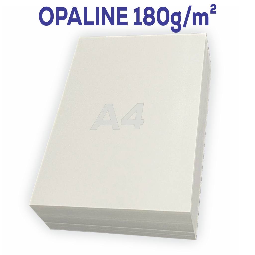 Papel Opaline 180g Branco 100 Folhas Folha lisa OffSet A4 210x297 | Shopee Brasil