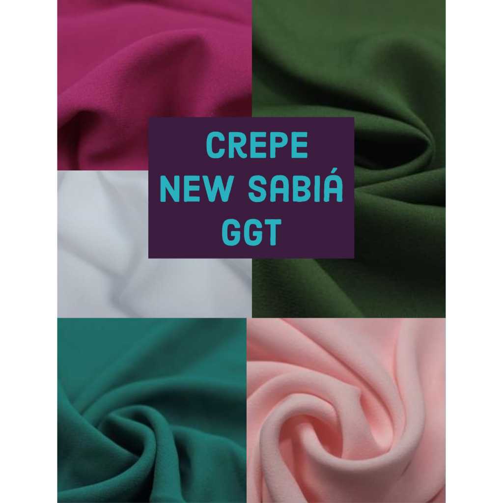 Crepe New Sabiá ou Georgete "GGT" (1m X 1,50m) | Shopee Brasil