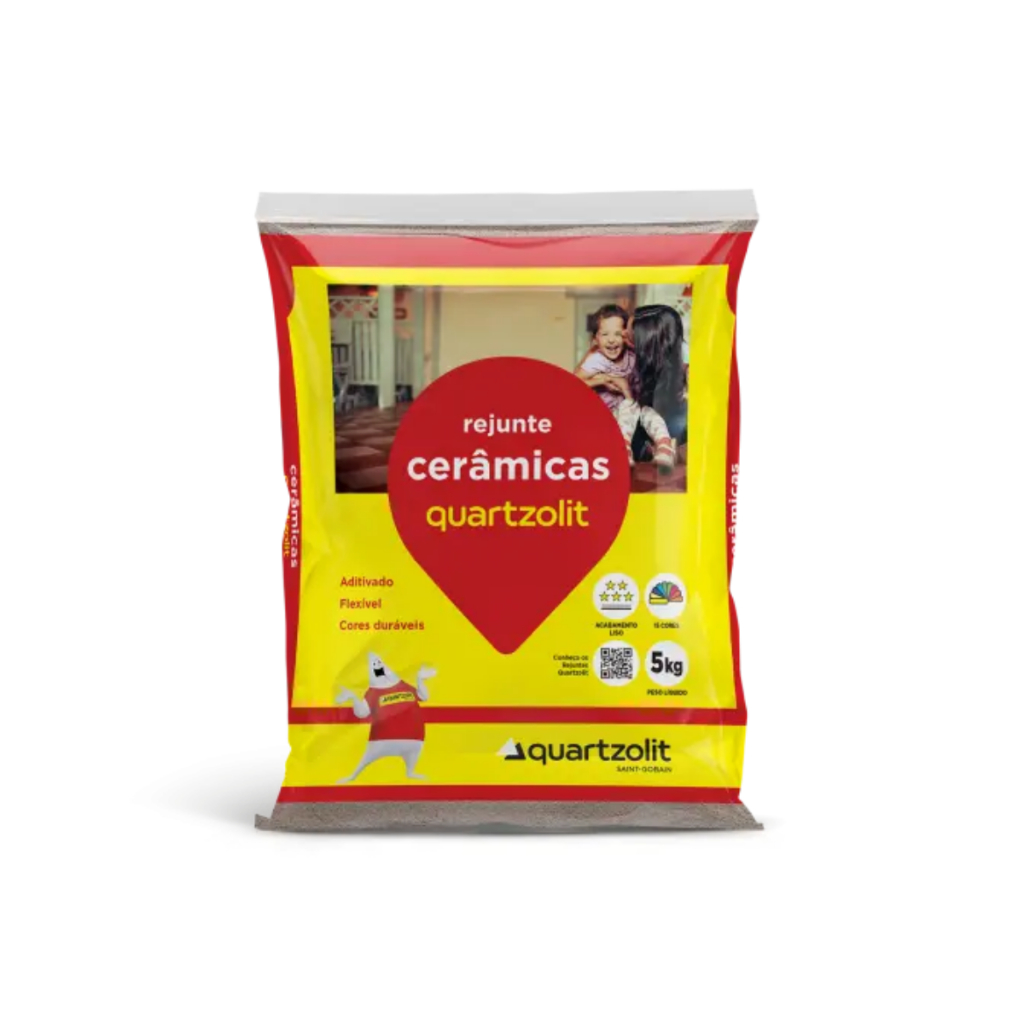 Rejunte Ceramica 5kg Quartzolit - Cores | Shopee Brasil