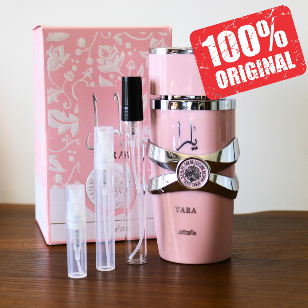 Perfume Feminino Árabe Yara Rosa 2ml 5ml 10ml Fragrância Leve e Doce ...