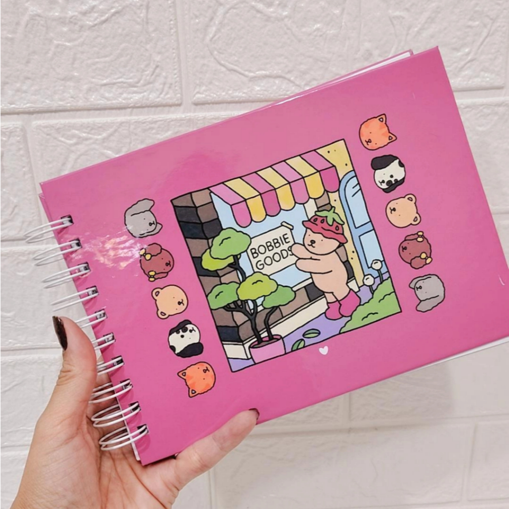 Bobbie Good livro de colorir cor Rosa folhas de 90gr 100 paginas ...