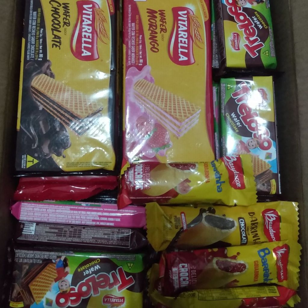 Kit 30 Recreio - Bolachas Diversas - Bolachas - Wafer - 30 unidades ...