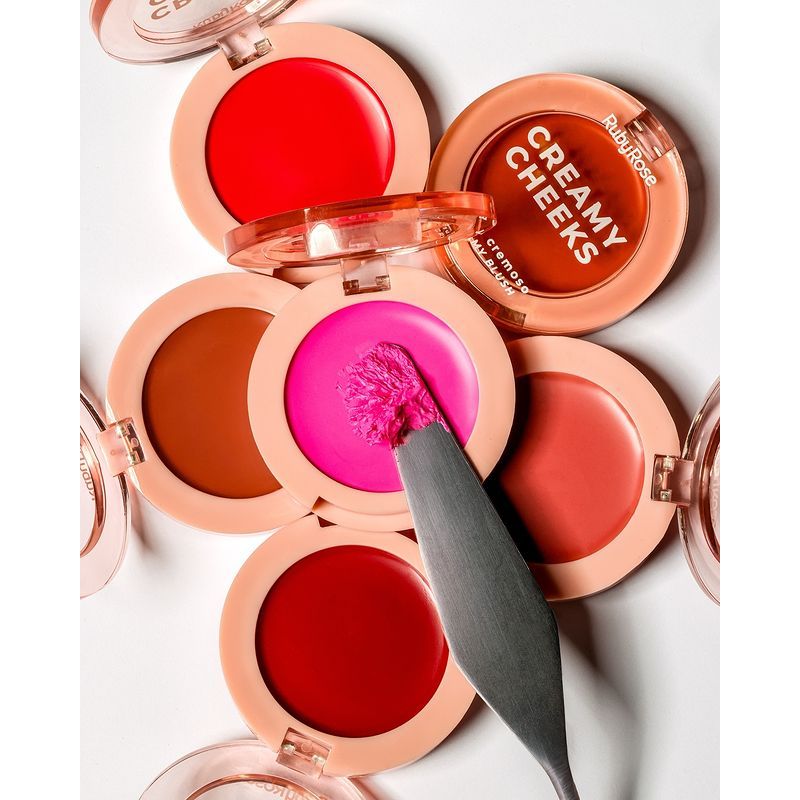Lançamento Blush Cremoso Creamy Cheeks Linha Rosa by Ruby Rose | Shopee ...