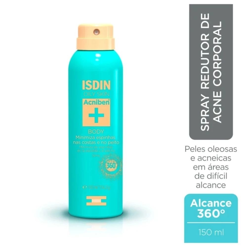 Isdin Acniben Spray Corporal Antiacne 150ml | Shopee Brasil