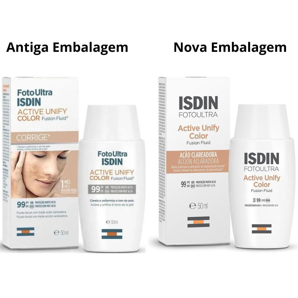 Fotoultra Isdin Active Unify Color Corrige 99FPS 50ml Com Cor | Shopee ...