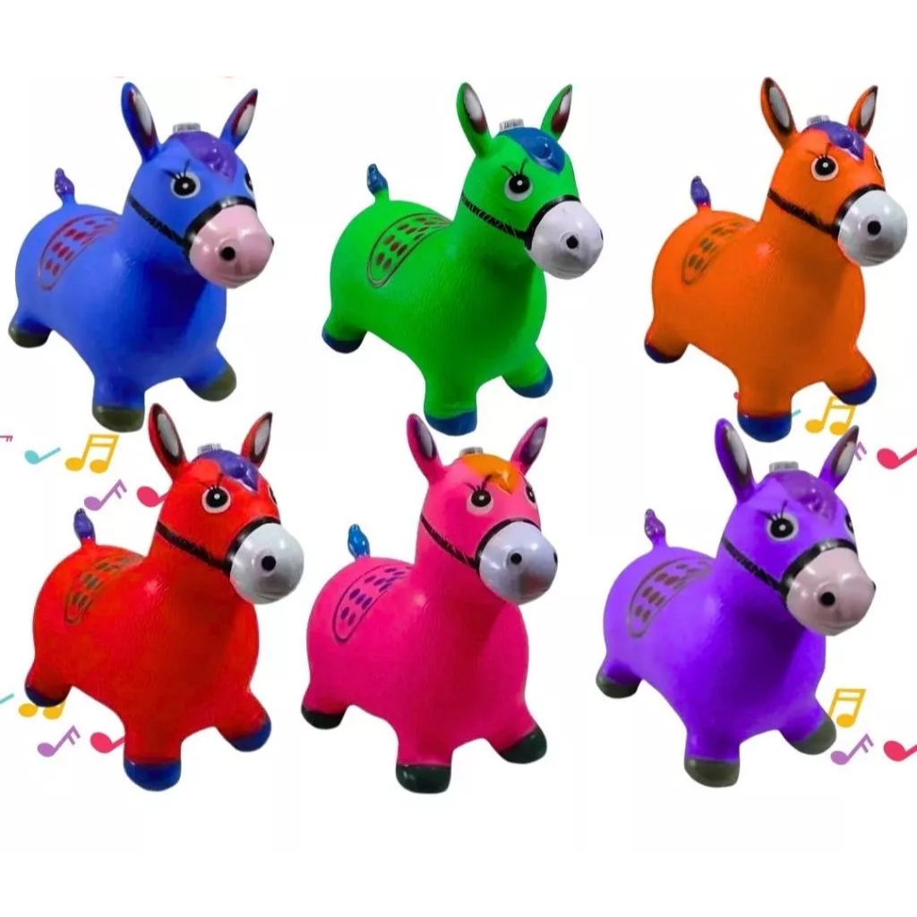 Cavalinho Upa Upa inflavel Brinquedo Pula Pula Musica Infantil Com ...
