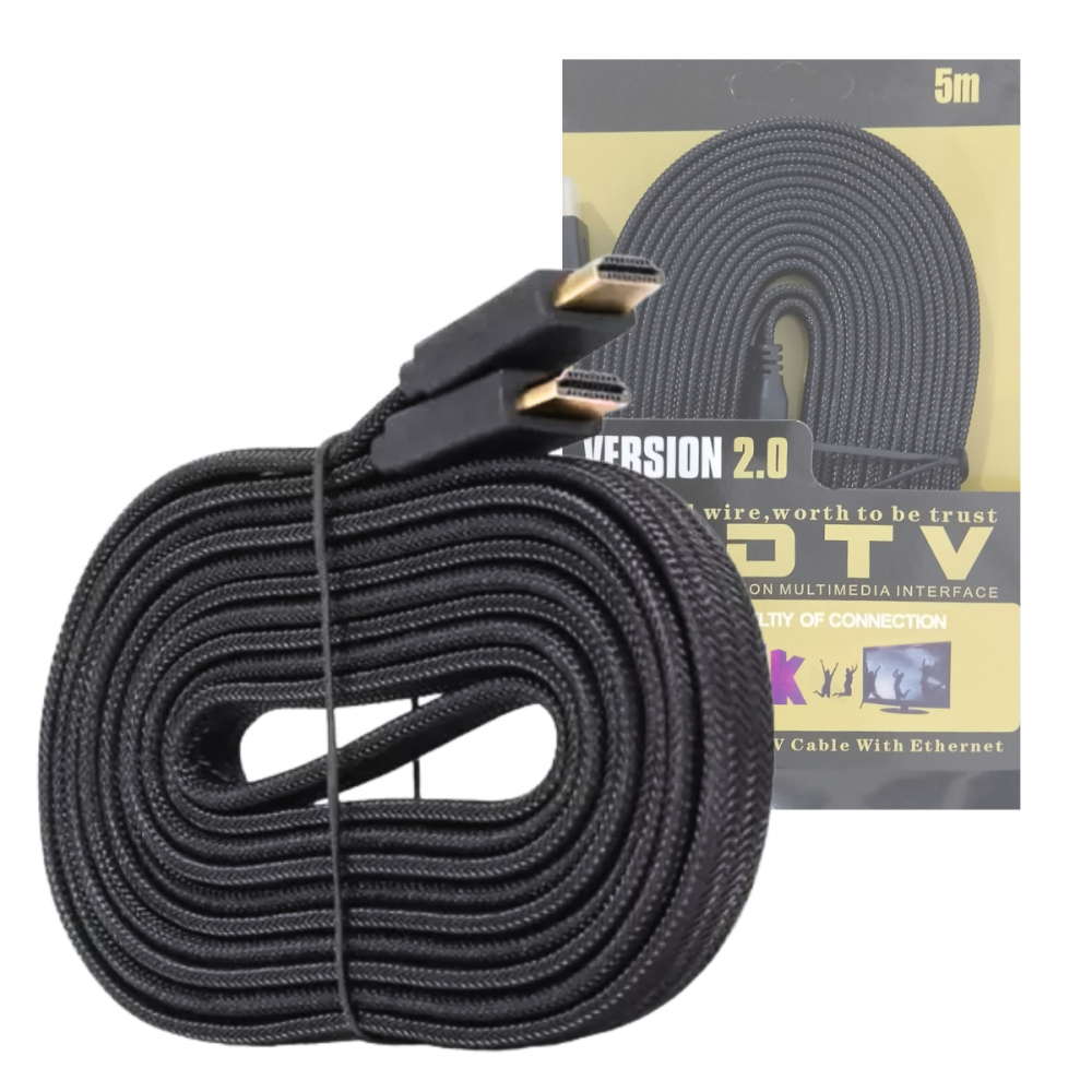 Cabo HDMI 5 metros 4K Ultra HD Versão 2.0 XLS HDMI-5M | Shopee Brasil