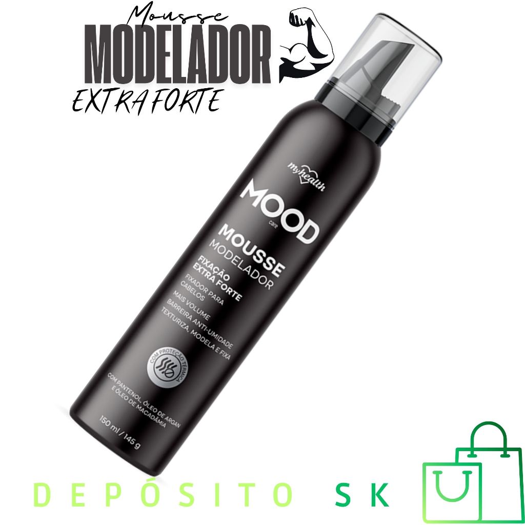 Mousse Modelador Extra Forte MOOD CARE Fixação Nutrição para Seus ...