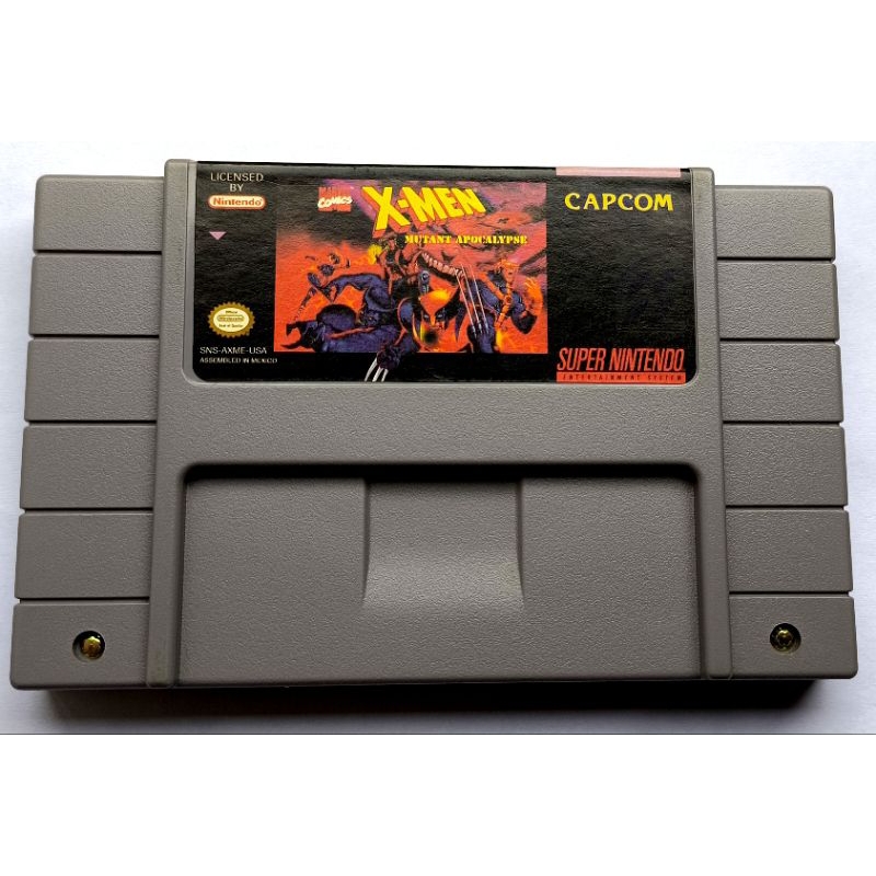Jogo Original X-Men Mutant Apocalypse Cartucho Super Nintendo X Men ...