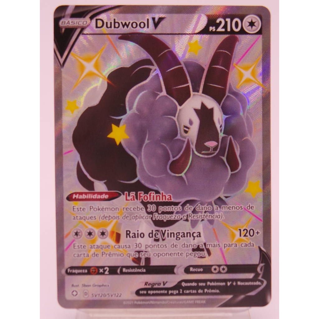 Carta Pokémon Dubwool V Shiny Full Art Original Nova | Shopee Brasil