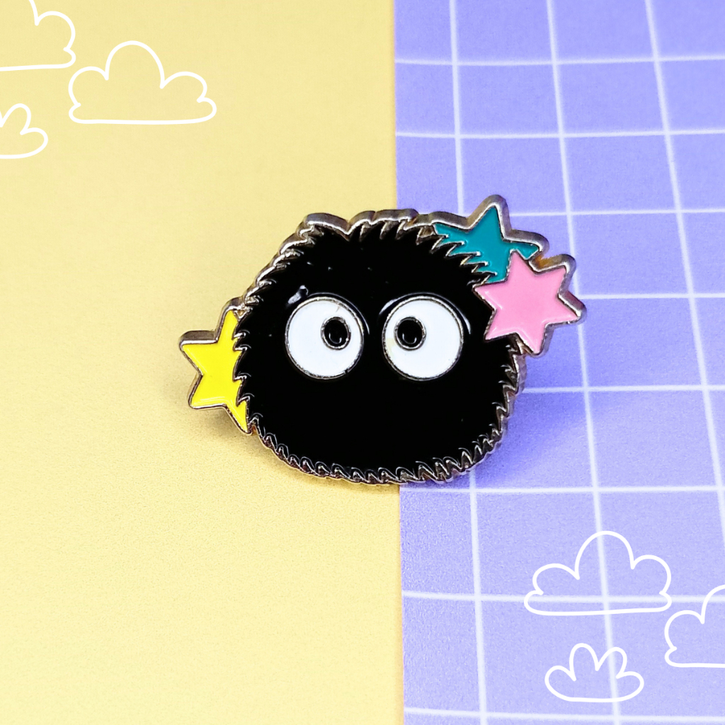 Pin Fuligem Totoro Susuwatari Anime studio Ghibli | Shopee Brasil