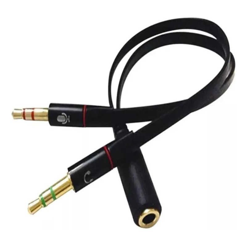 Cabo Adaptador Para Som De Carro Fone de Ouvido e Pc /P3 Fêmea para 2 P2 Macho MAX-0302F ...