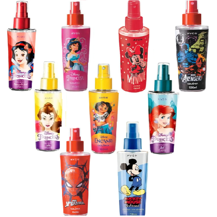 Colônia Infantil Marvel Avengers, Spider Man, Mickey Mouse, Bela ...