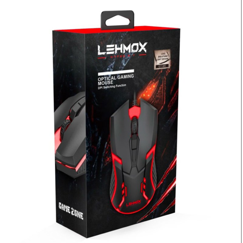 Mouse Gamer USB Com Fio Luminoso Lehmox LEY-206 | Shopee Brasil