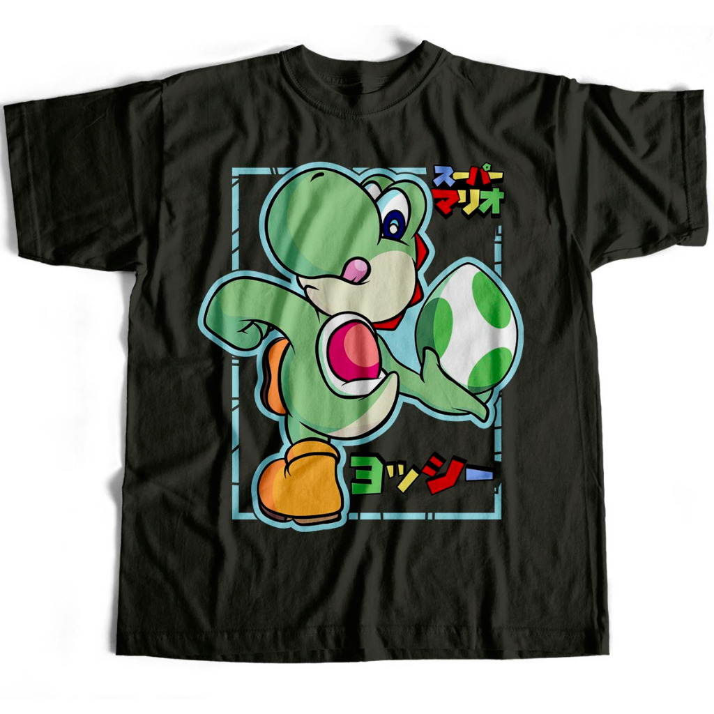 Camiseta Básica Yoshi Jogo Super Mario Bros | Shopee Brasil