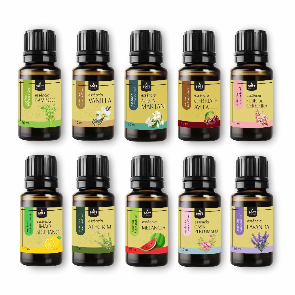 Essência para Aromatizador Vaporizador Umidificador Difusor 10ml Hidrossolúvel vários aromas ...